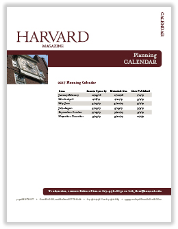 Harvard Magazine National Advertising | Harvard Magazine