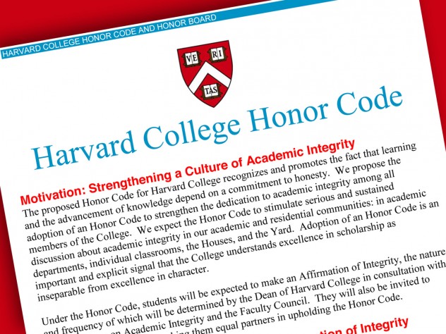 Harvard College adopts honor code | Harvard Magazine
